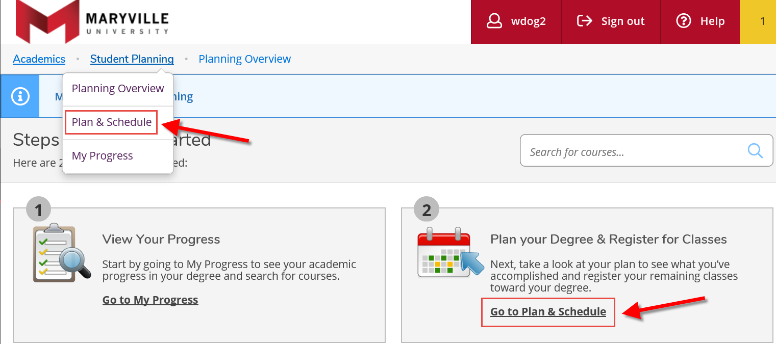 How do I drop a course in Student Planning?