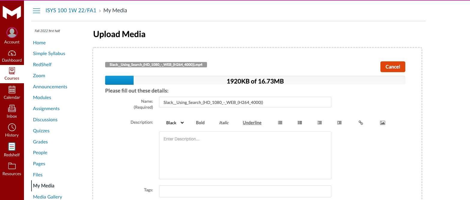 How do I upload existing media into Kaltura?