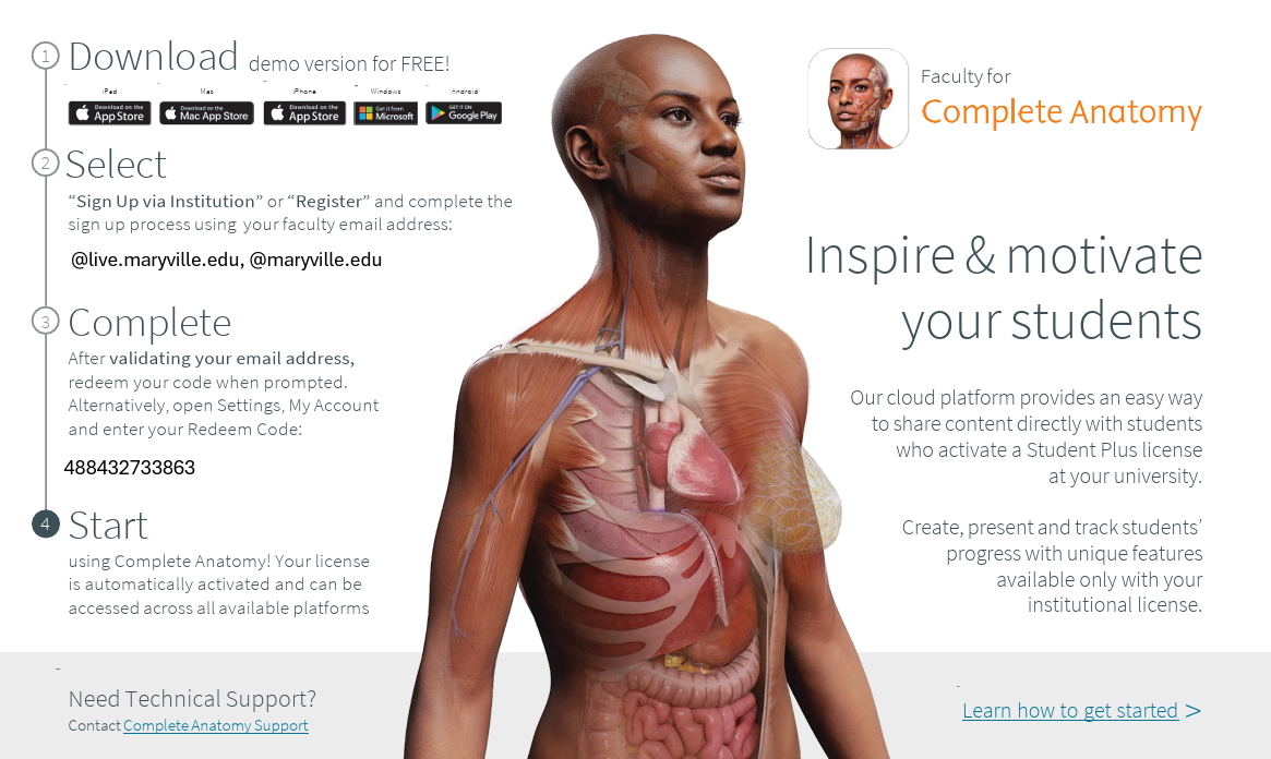 How do I create a Complete Anatomy Account
