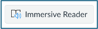 Using Immersive Reader on Canvas Pages
